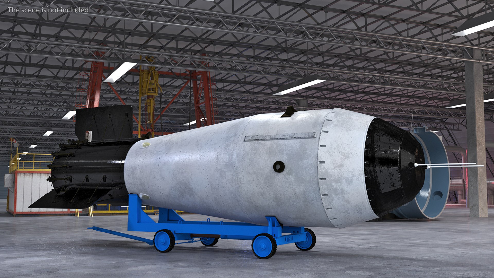 Tsar Bomba AN602 On Cart 3D Model - TurboSquid 2061184