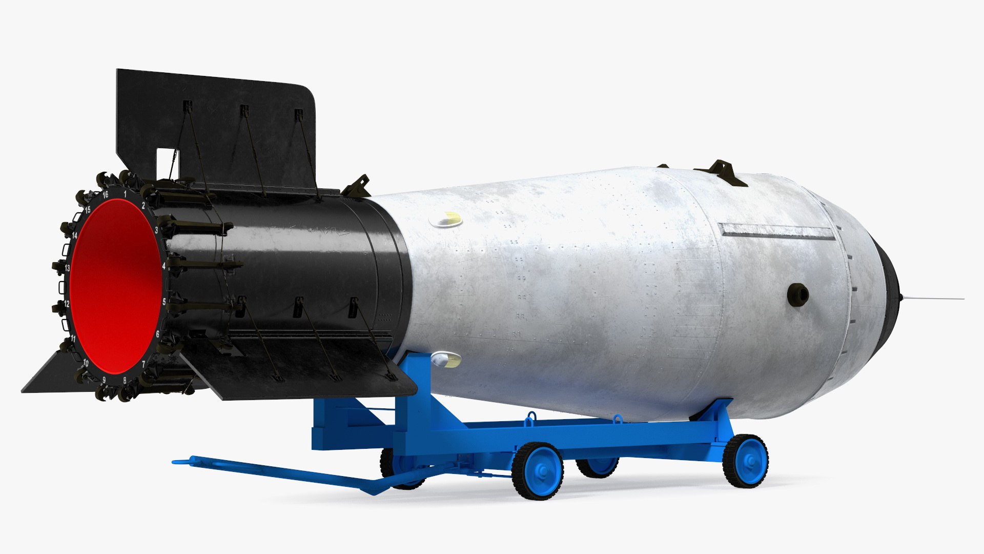 Tsar Bomba AN602 on Cart 3D model - TurboSquid 2061184