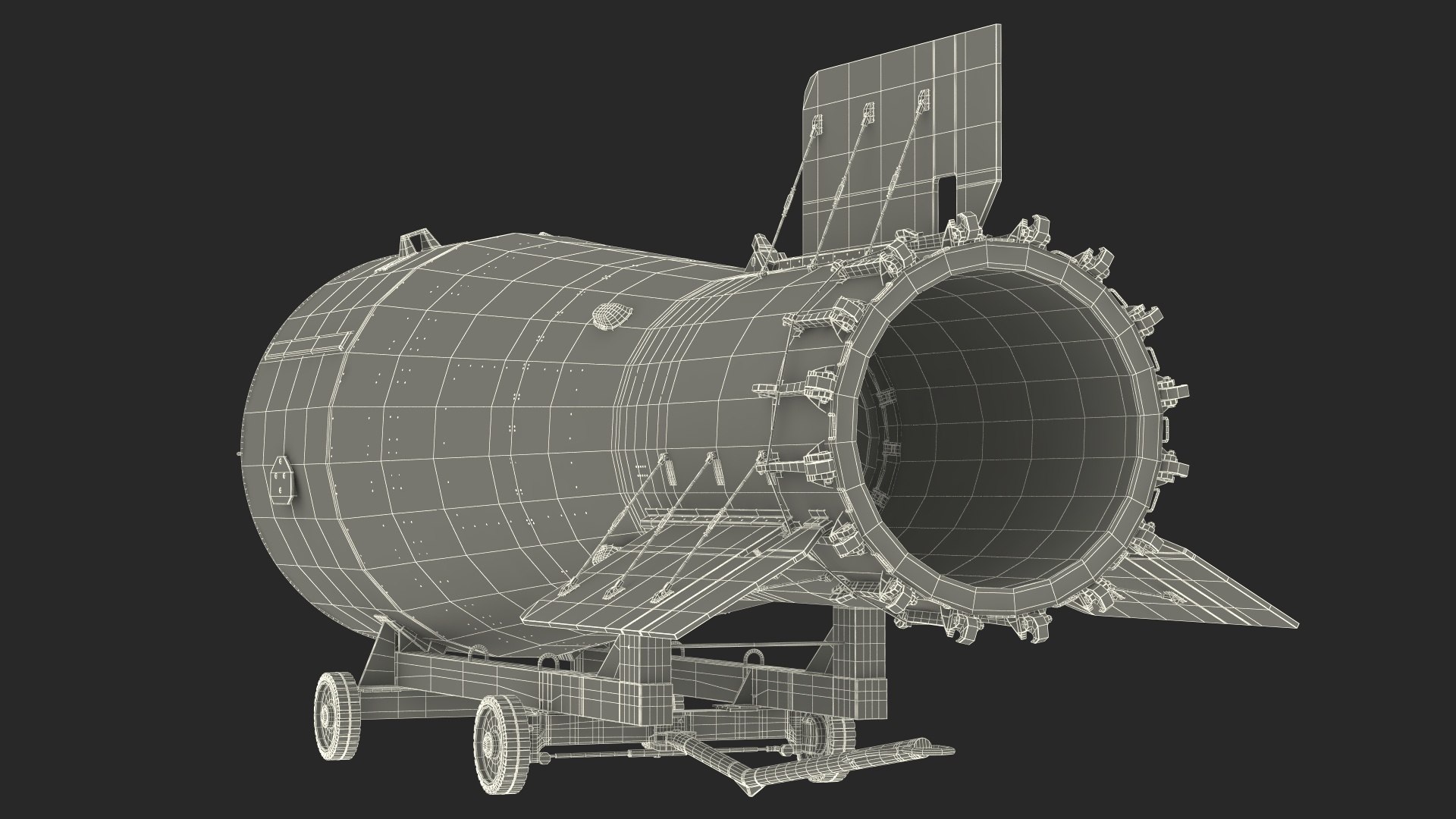 Tsar Bomba AN602 on Cart 3D model - TurboSquid 2061184
