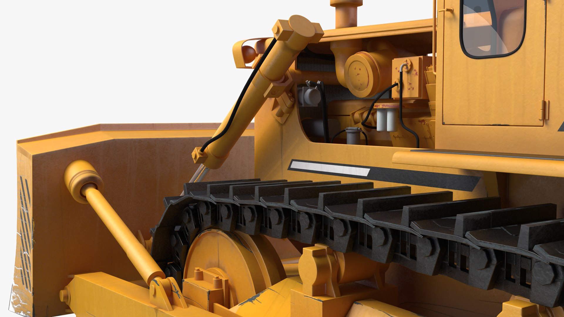 3D Bulldozer Tracks - TurboSquid 1205067