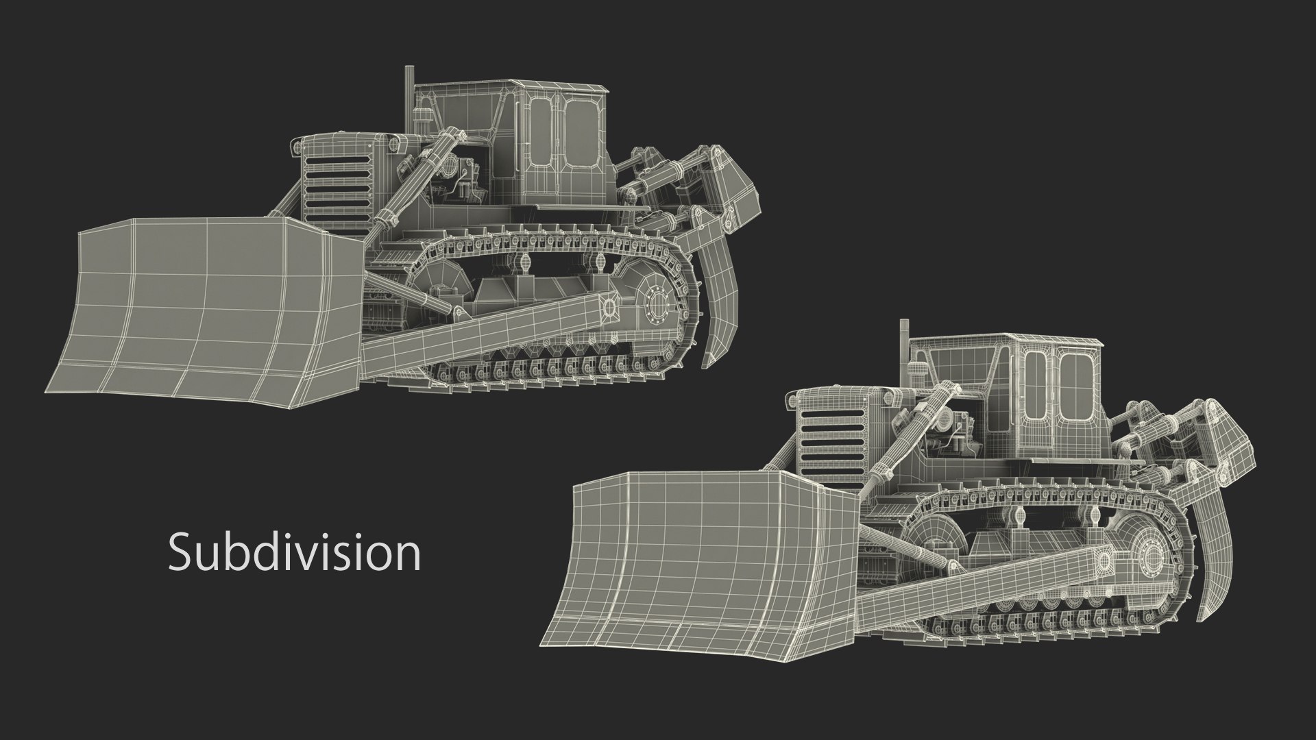 3D Bulldozer Tracks - TurboSquid 1205067