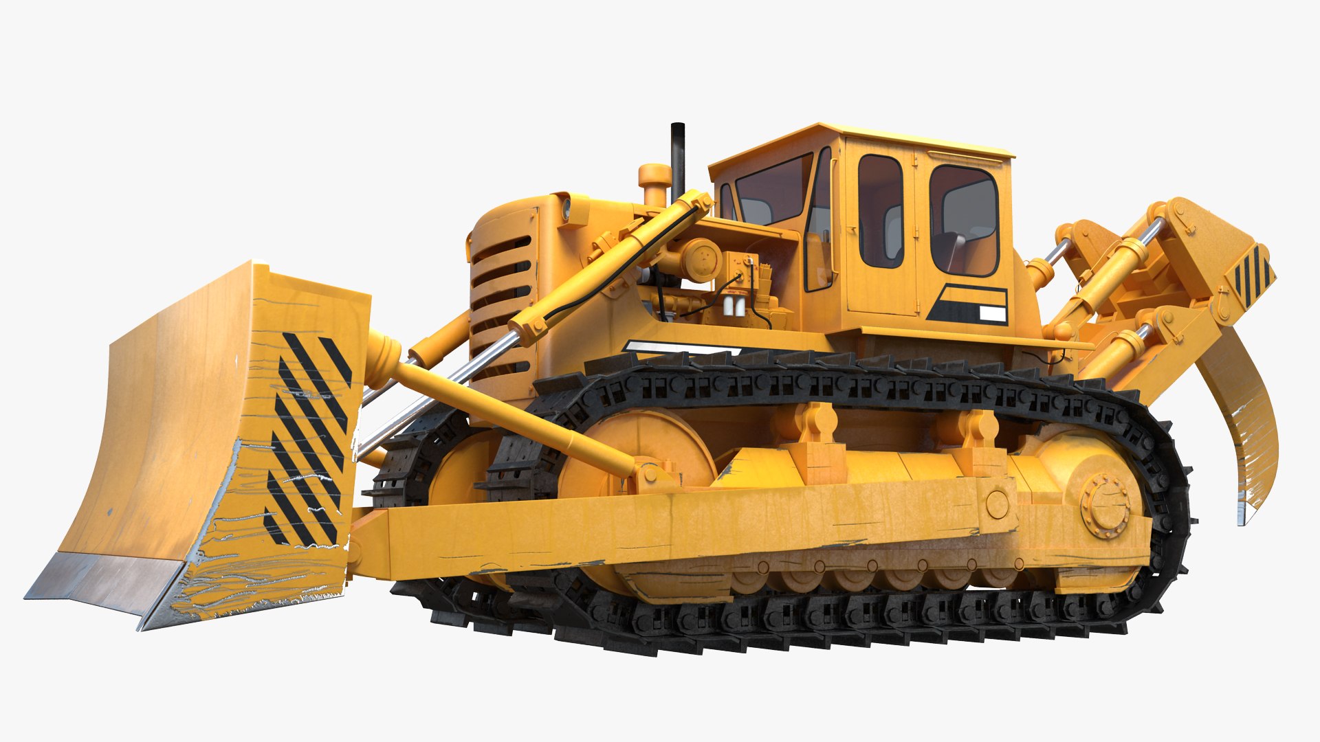 3D Bulldozer Tracks - TurboSquid 1205067