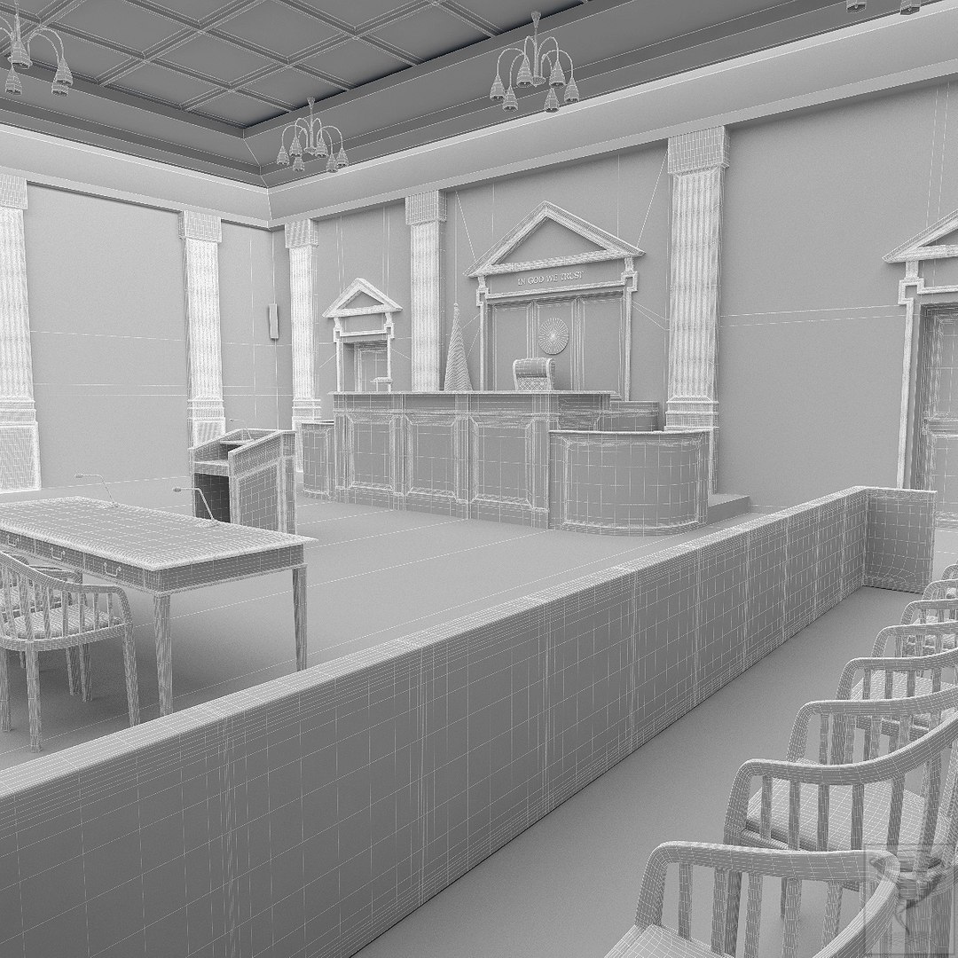 Courtroom - 3d Model