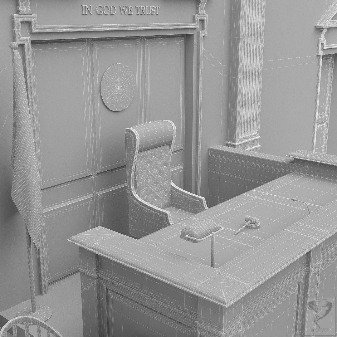 Courtroom - 3d Model