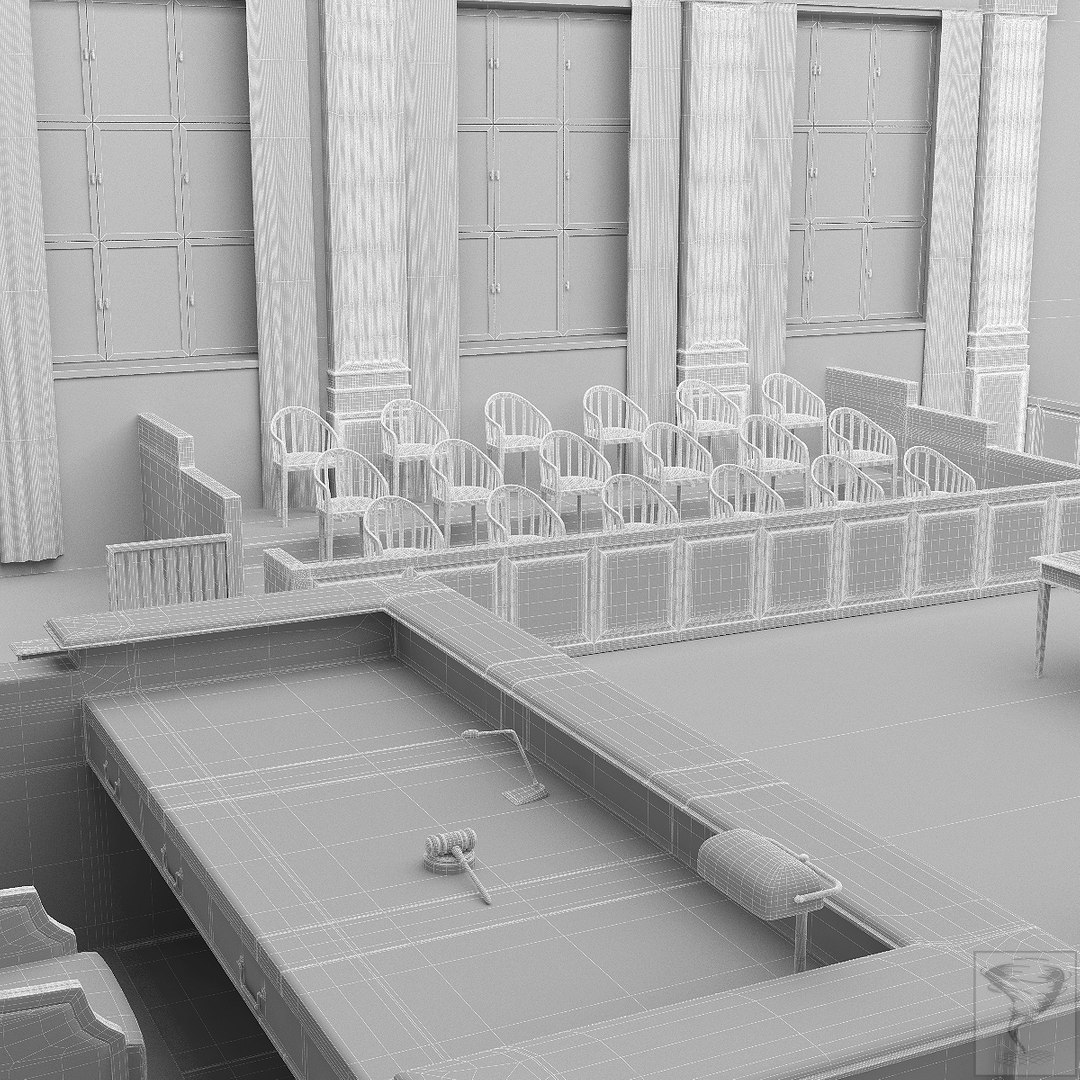 Courtroom - 3d Model