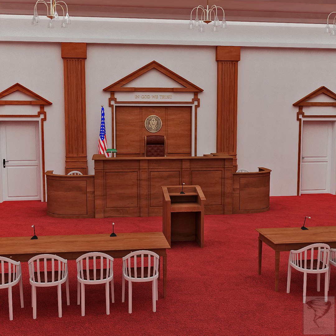 Courtroom - 3d Model