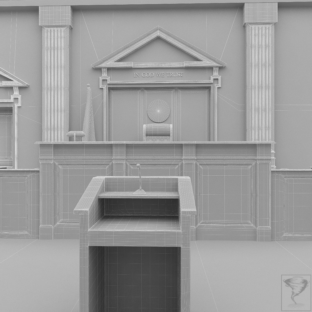 Courtroom - 3d Model