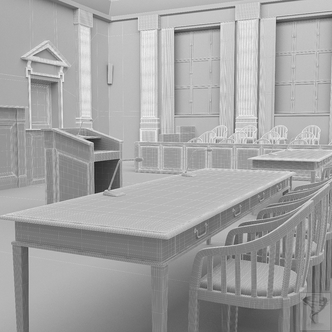 Courtroom - 3d Model