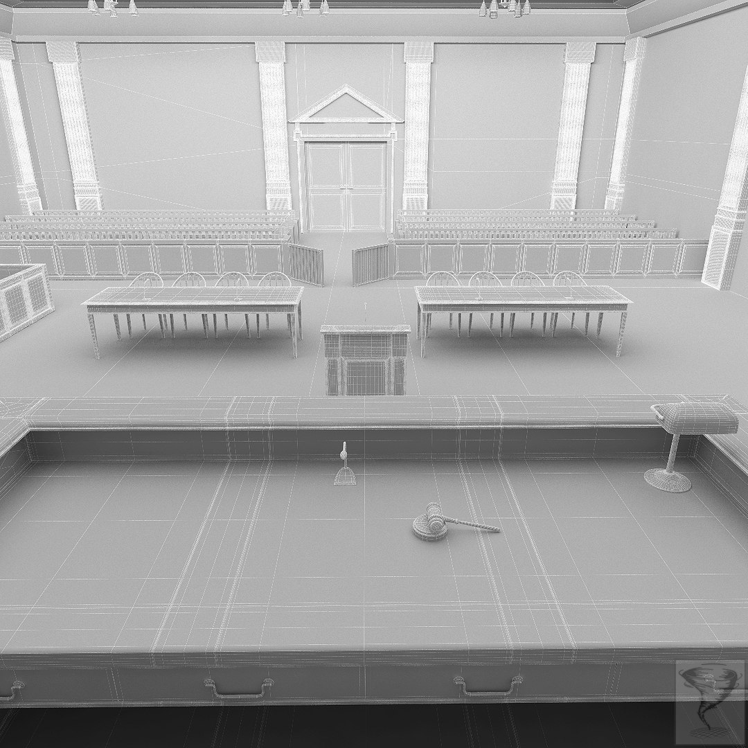 Courtroom - 3d Model