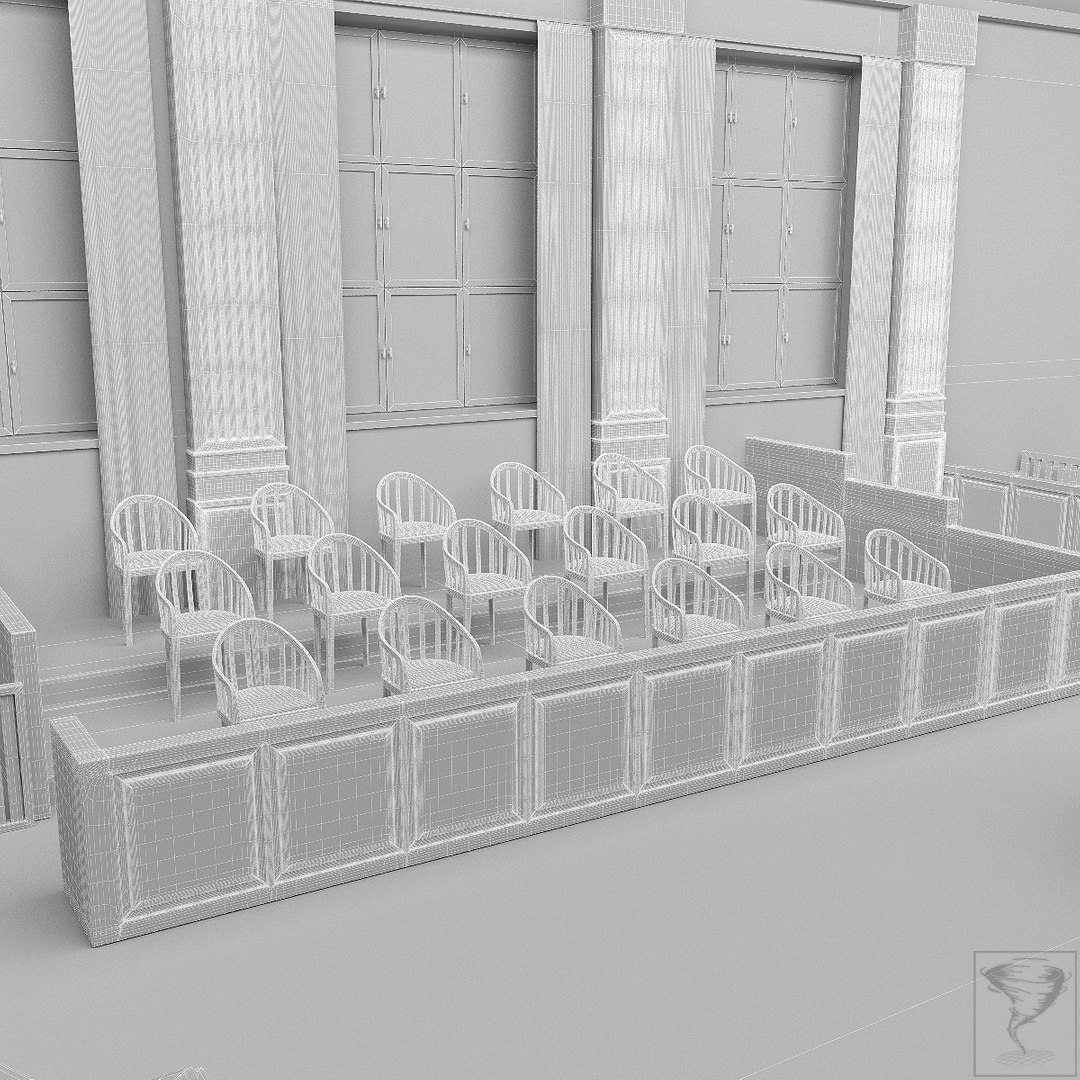 Courtroom - 3d Model