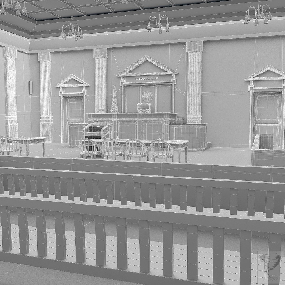 Courtroom - 3d Model