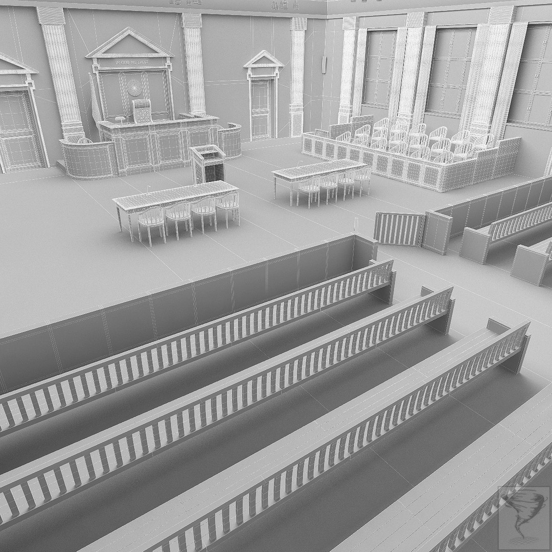 Courtroom - 3d Model