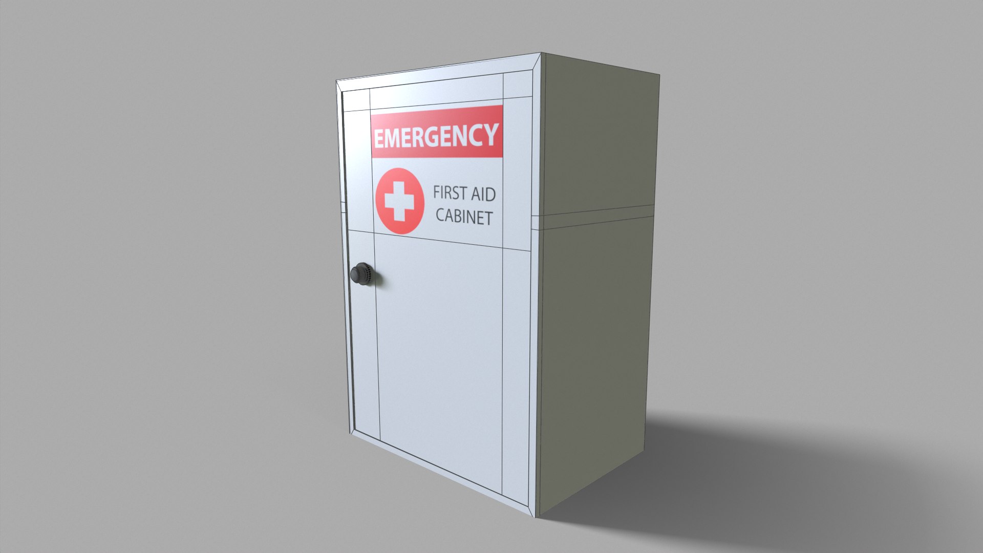 First Aid Cabinet 3D Model - TurboSquid 1871608