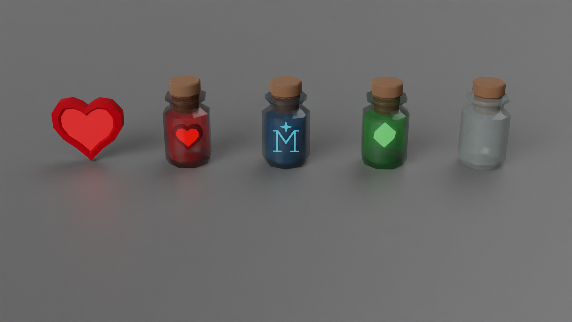 Potion Bottles 3D Model - TurboSquid 1983194