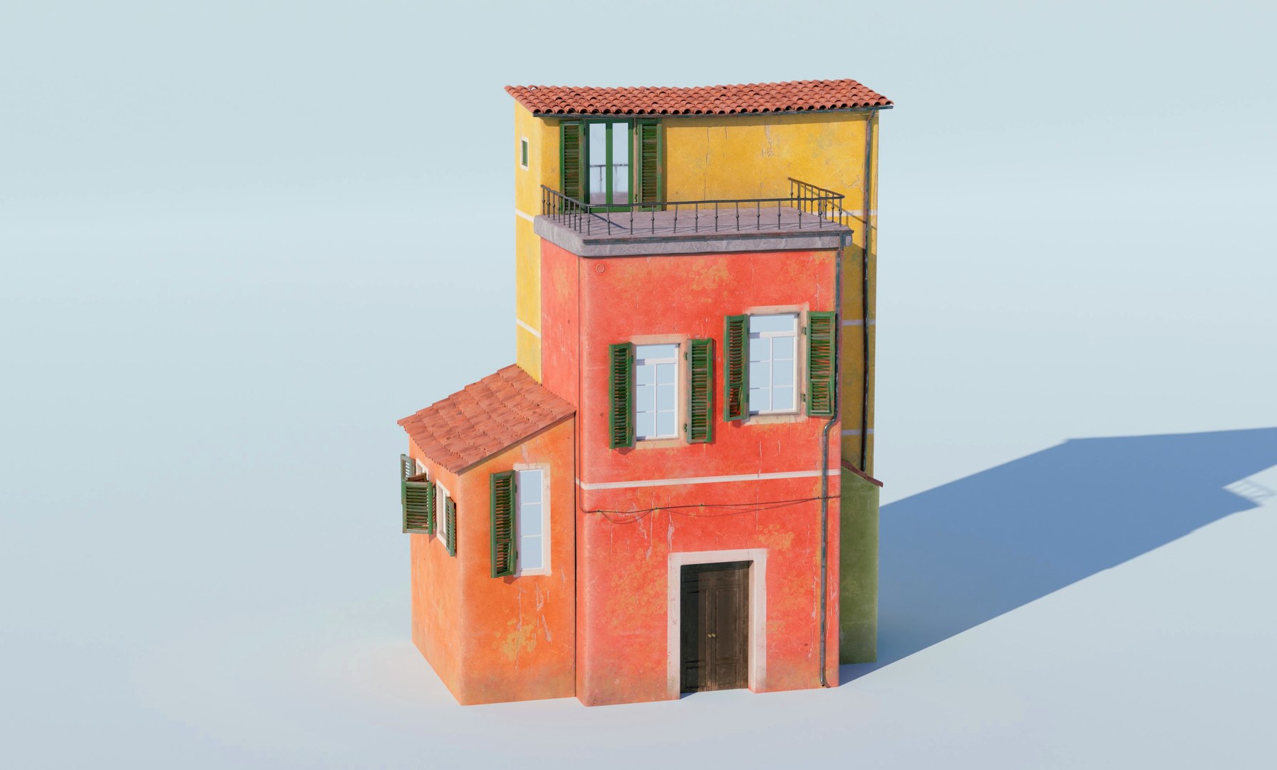 3D Italian Building Architecture Set - TurboSquid 2114564