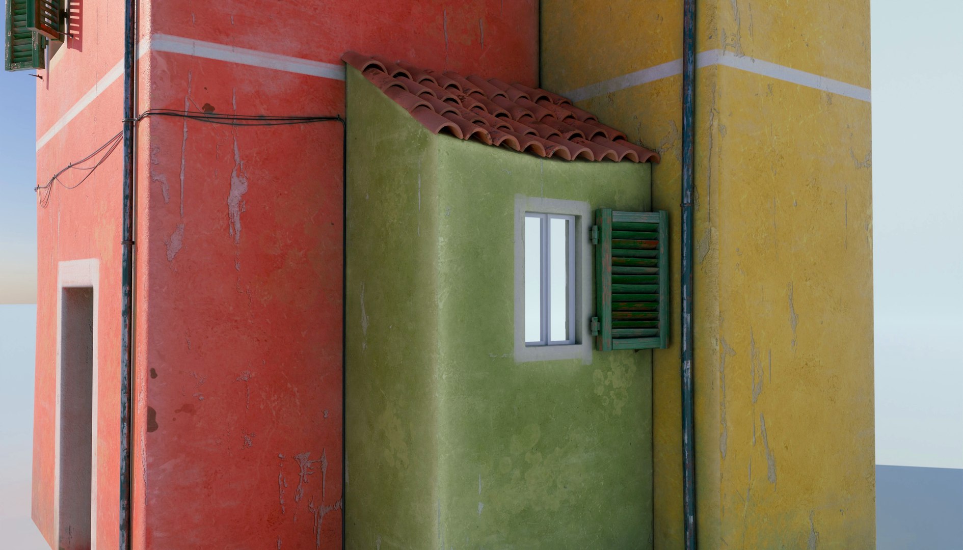 3D Italian Building Architecture Set - TurboSquid 2114564