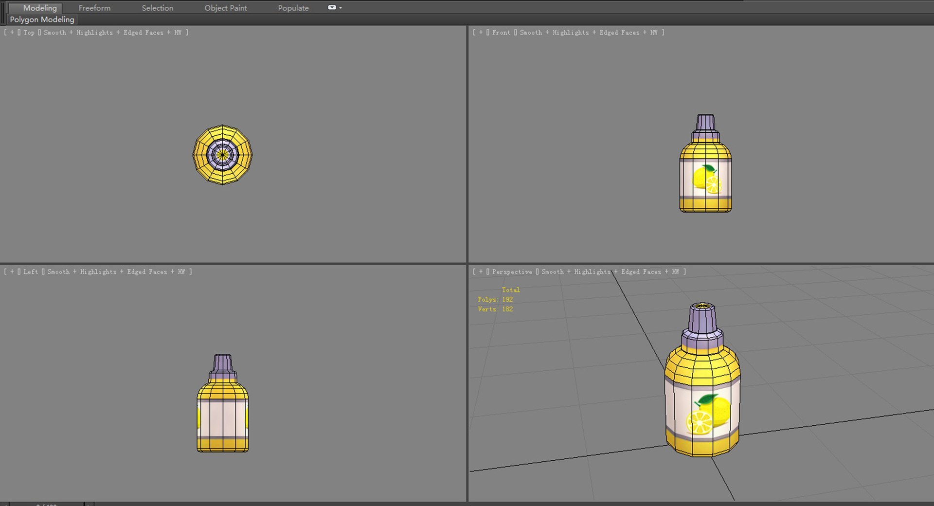 3D Cartoon Seasoning - Lemon Curd - Jam - Juice Model - TurboSquid 1936752