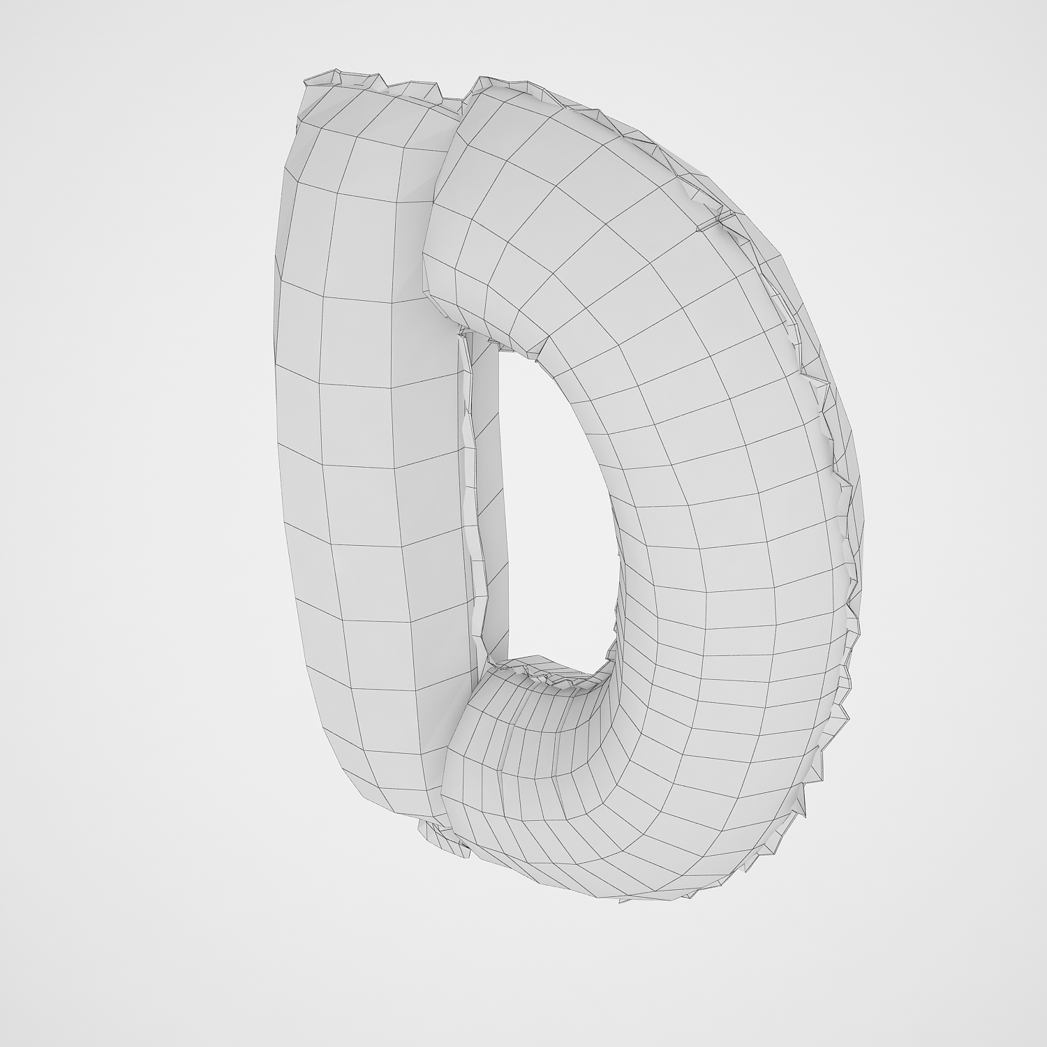 3D balloon letter d model - TurboSquid 1382911