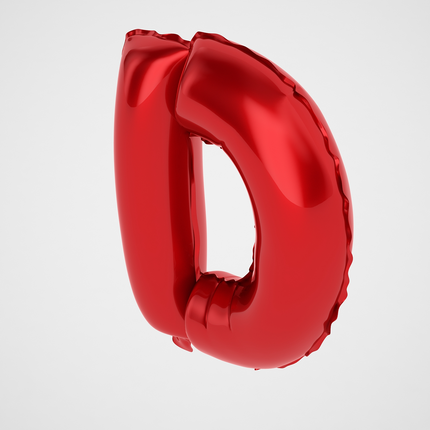 3D balloon letter d model - TurboSquid 1382911