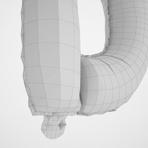 3D balloon letter d model - TurboSquid 1382911