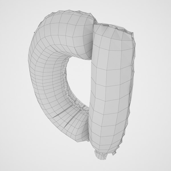 3D balloon letter d model - TurboSquid 1382911
