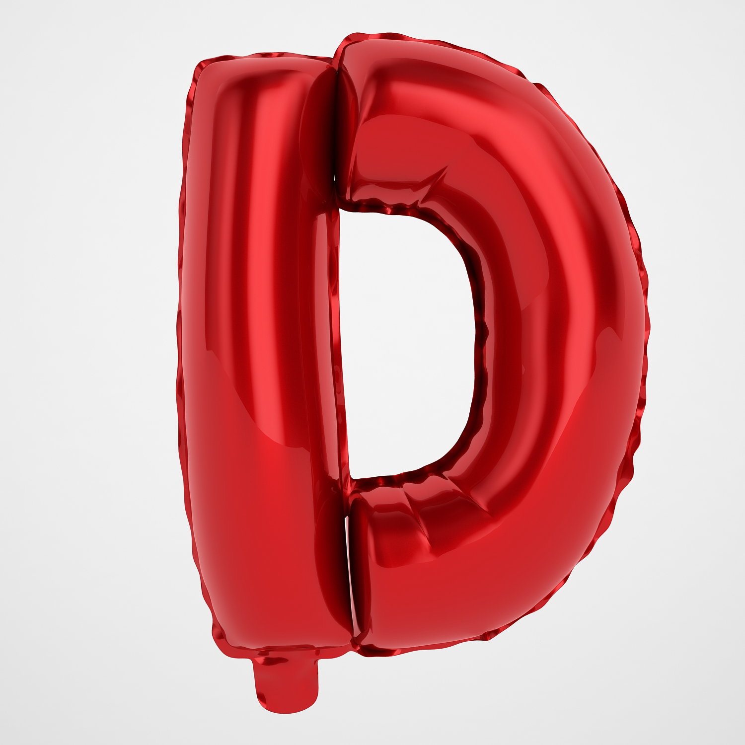 3D balloon letter d model - TurboSquid 1382911