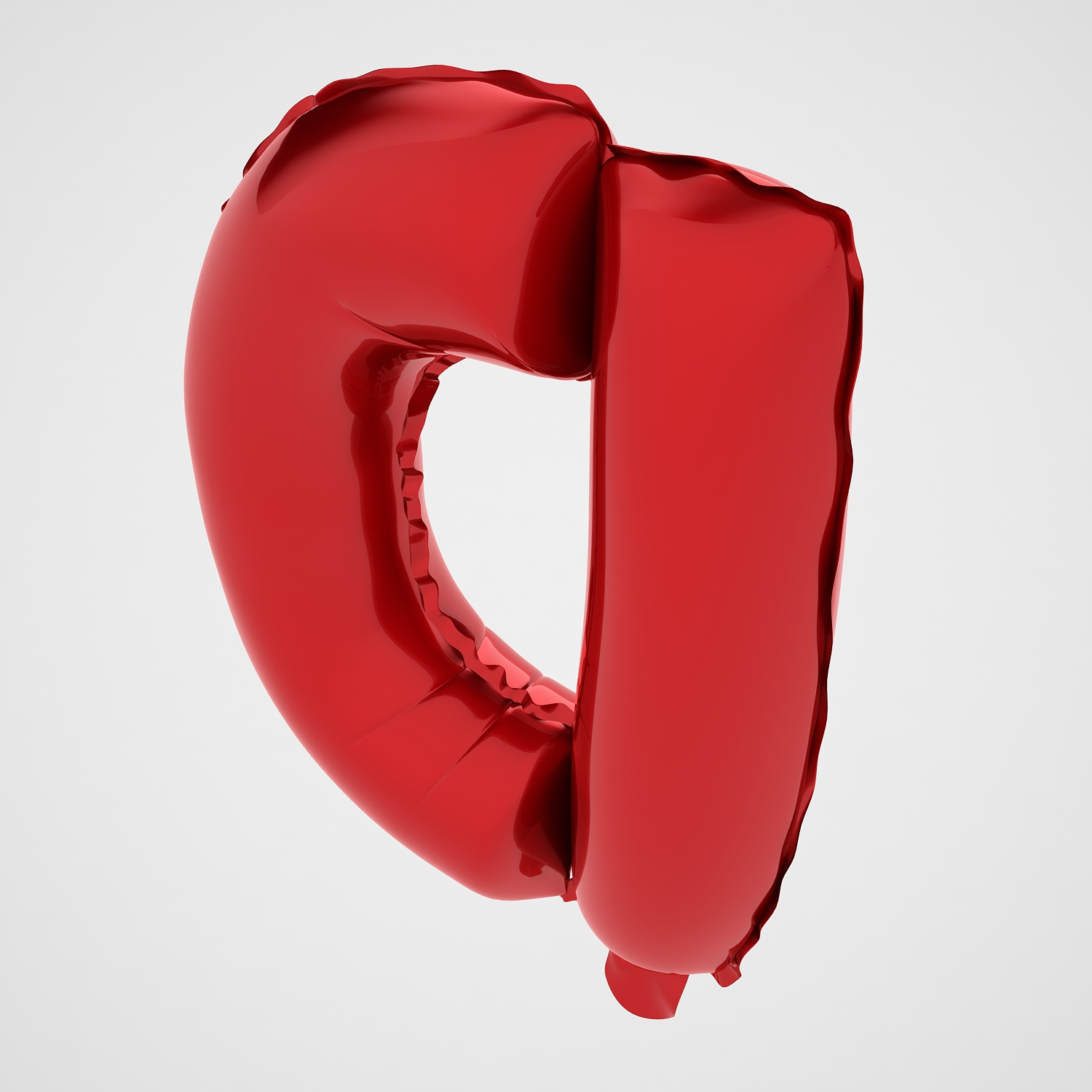 3D balloon letter d model - TurboSquid 1382911