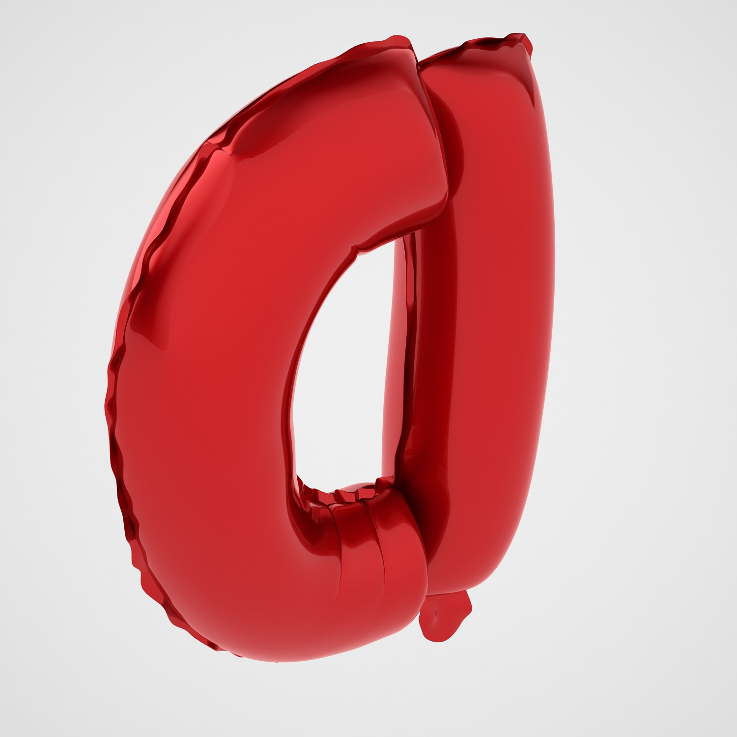 3D balloon letter d model - TurboSquid 1382911