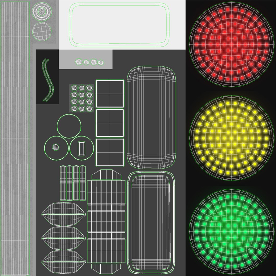 3D Traffic Light 04 - TurboSquid 2072540