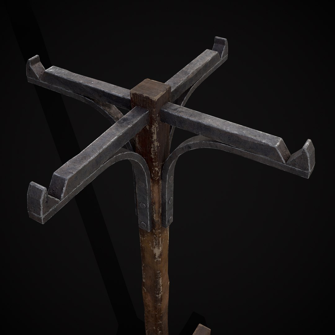 3D Wooden Bucket Stand - TurboSquid 2052802