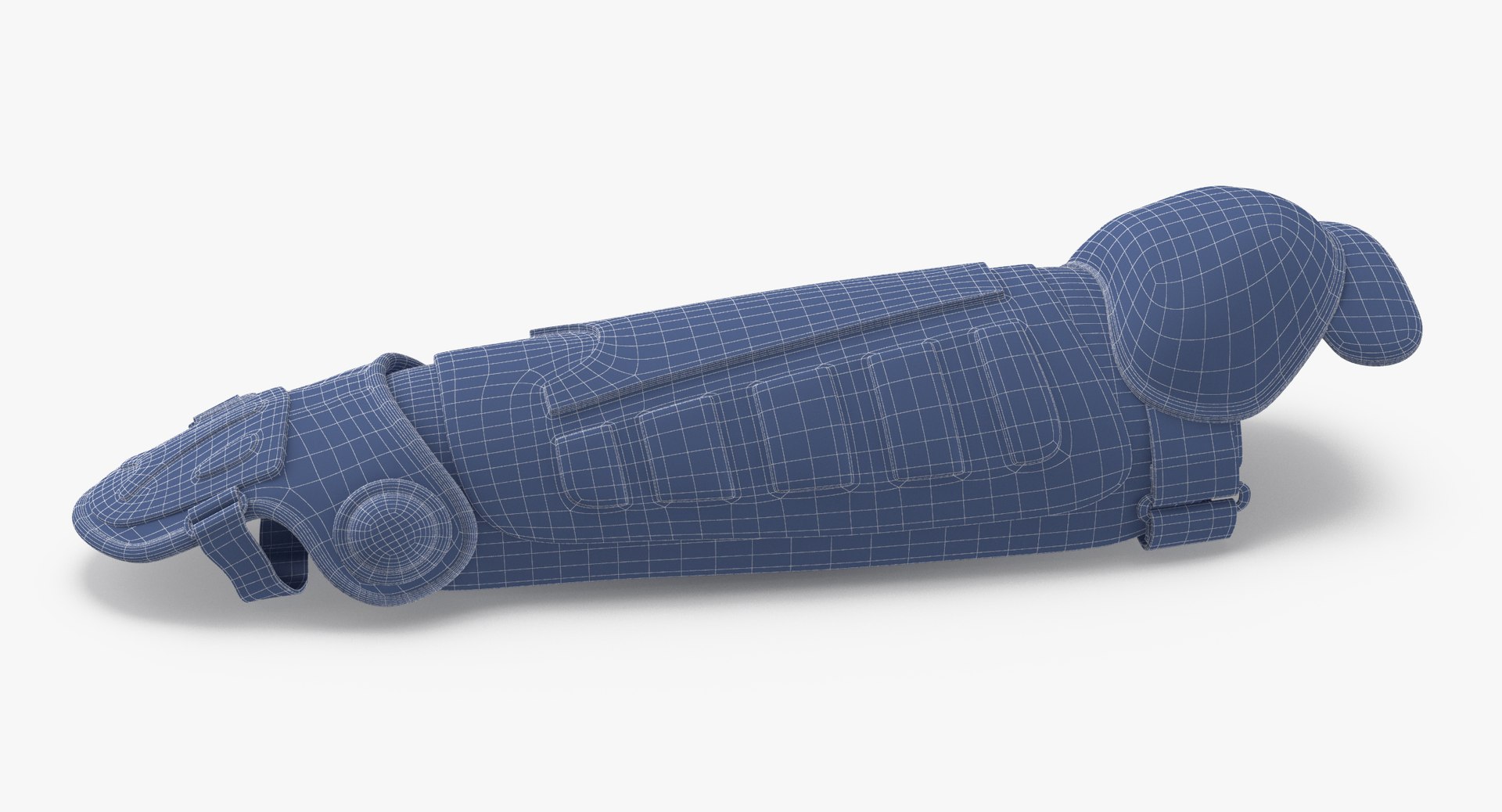 3d Model Of Police Riot Gear Leg