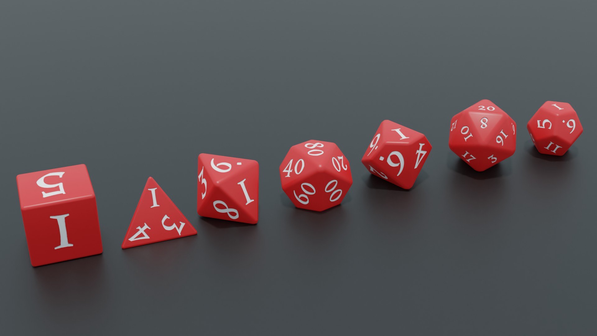 RPG Dice Asset Red 3D Model - TurboSquid 1748709