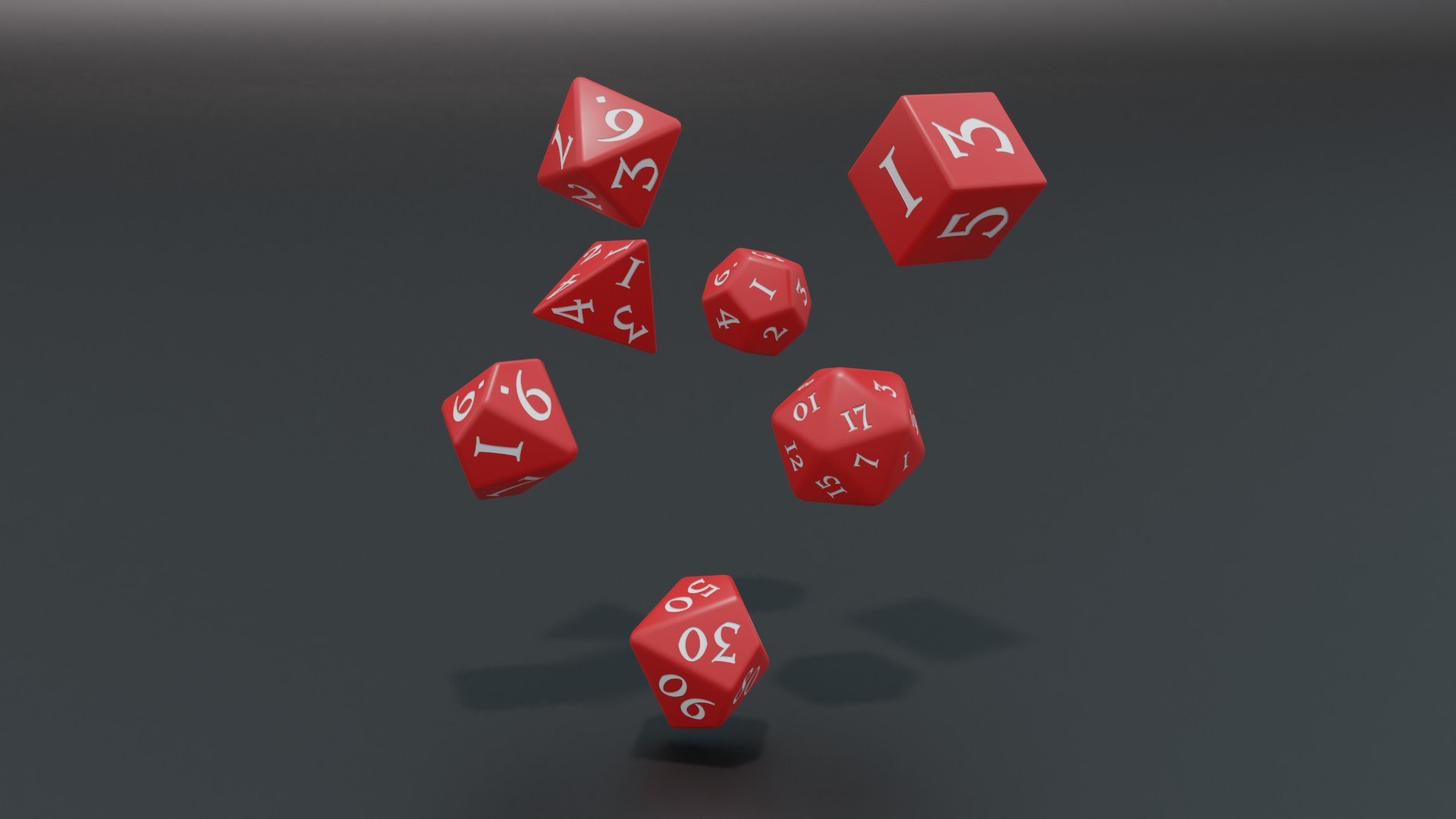 RPG Dice Asset Red 3D Model - TurboSquid 1748709