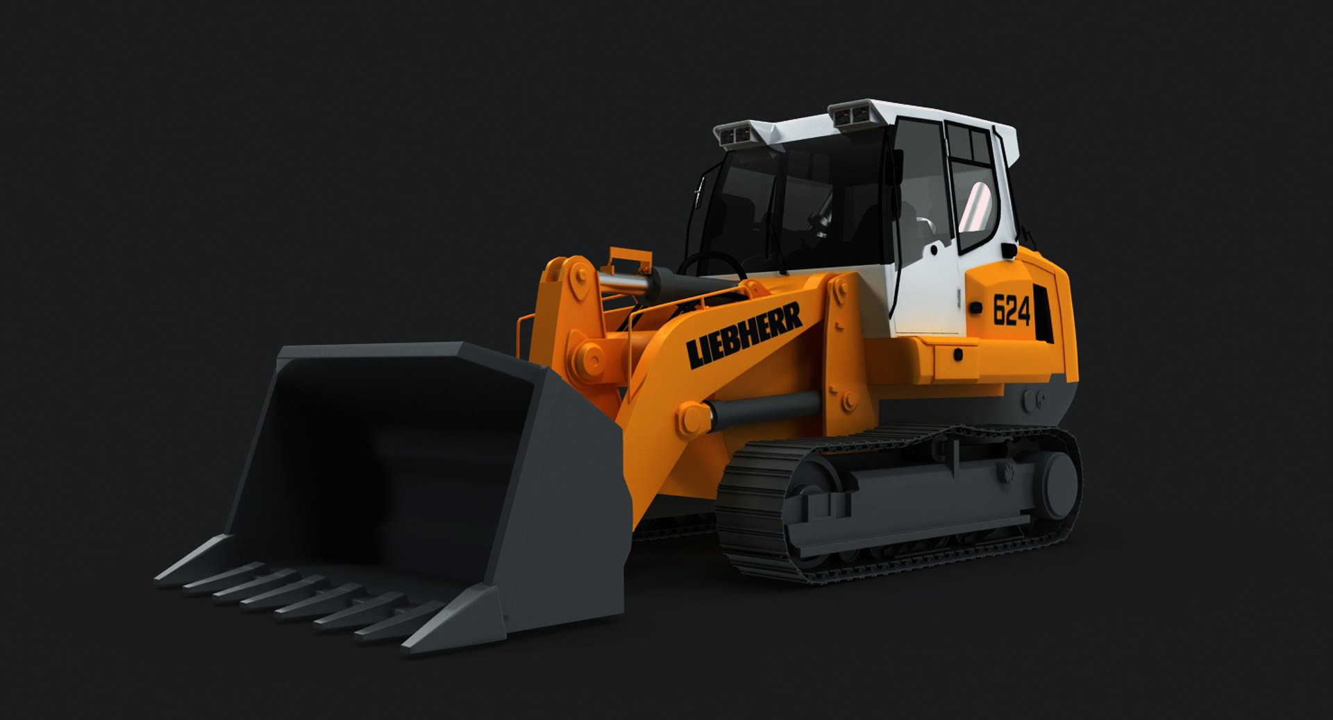 Crawler Loader 3d Model