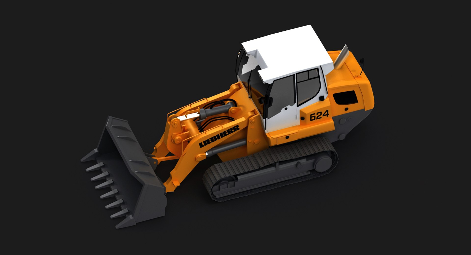 Crawler Loader 3d Model