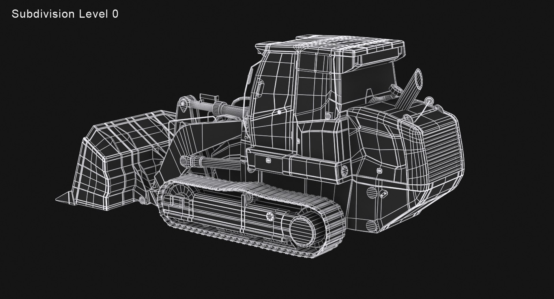 Crawler Loader 3d Model