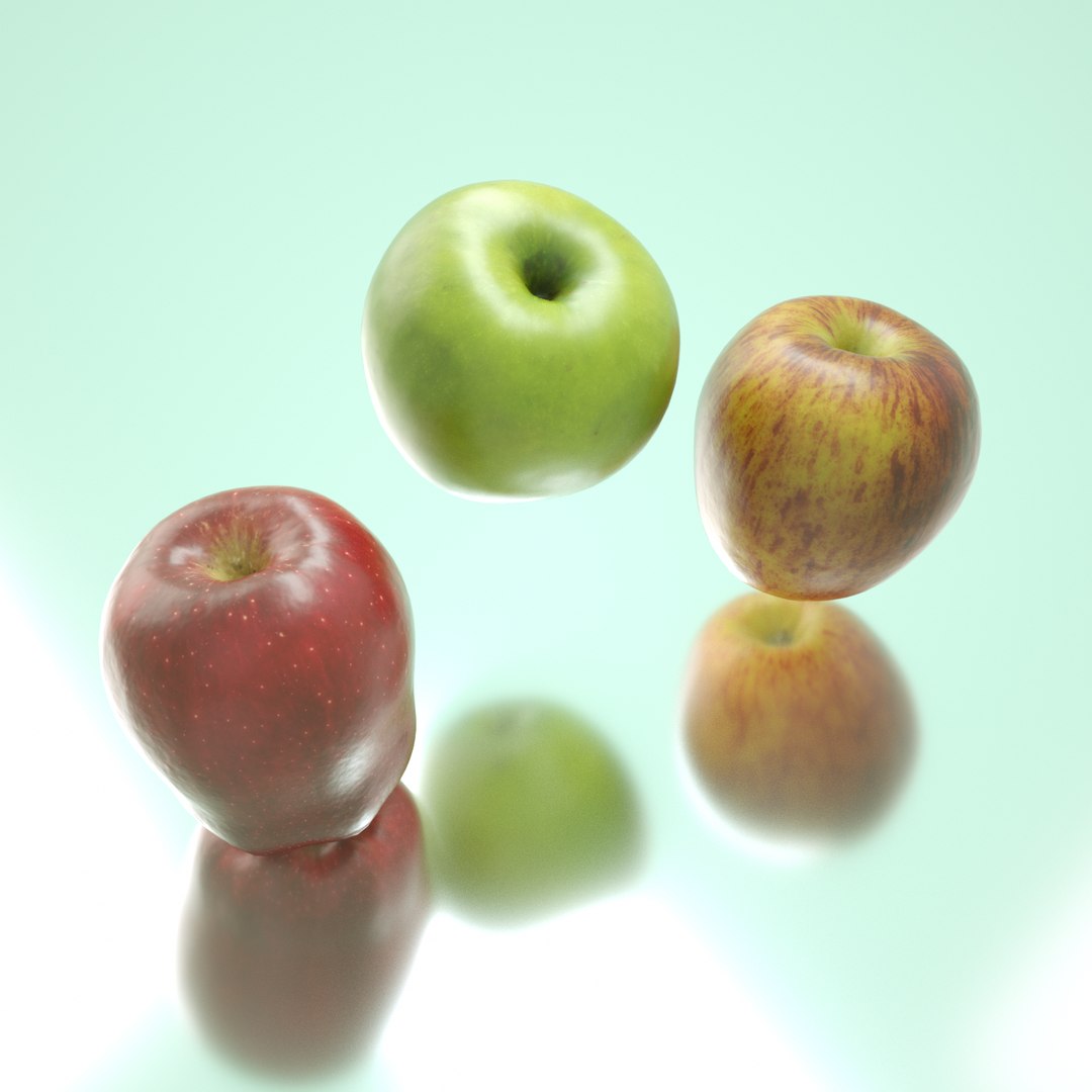 Photorealistic Apples 3D - TurboSquid 1464324