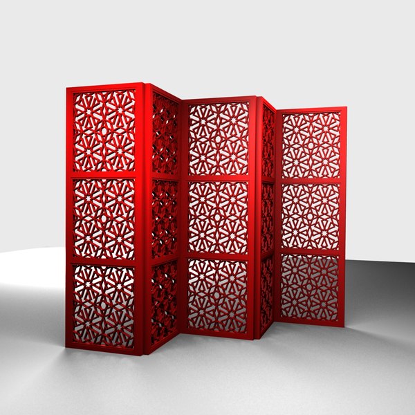 3d islamic folding screen model