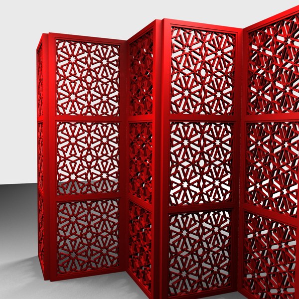 3d islamic folding screen model