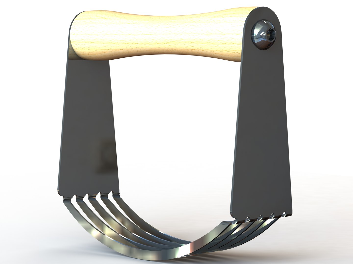 3D Manual Butter Blender Stainless Steel - TurboSquid 2176530