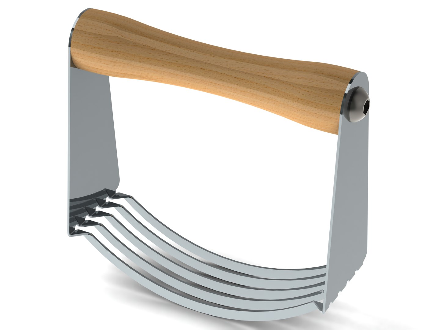 3D Manual Butter Blender Stainless Steel - TurboSquid 2176530