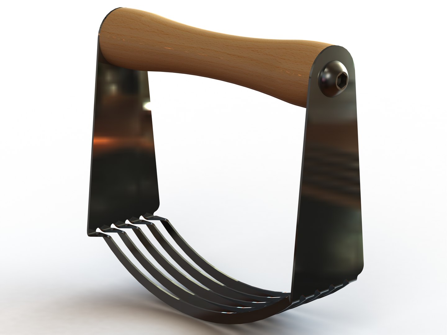 3D Manual Butter Blender Stainless Steel - TurboSquid 2176530