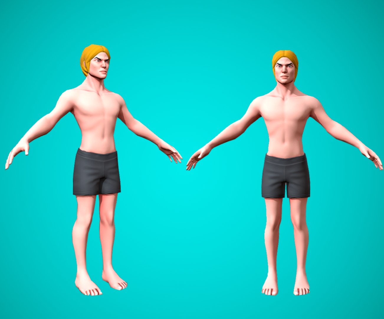 3D Model Ricky: Stylized Male Character - Game Ready Base Mesh ...