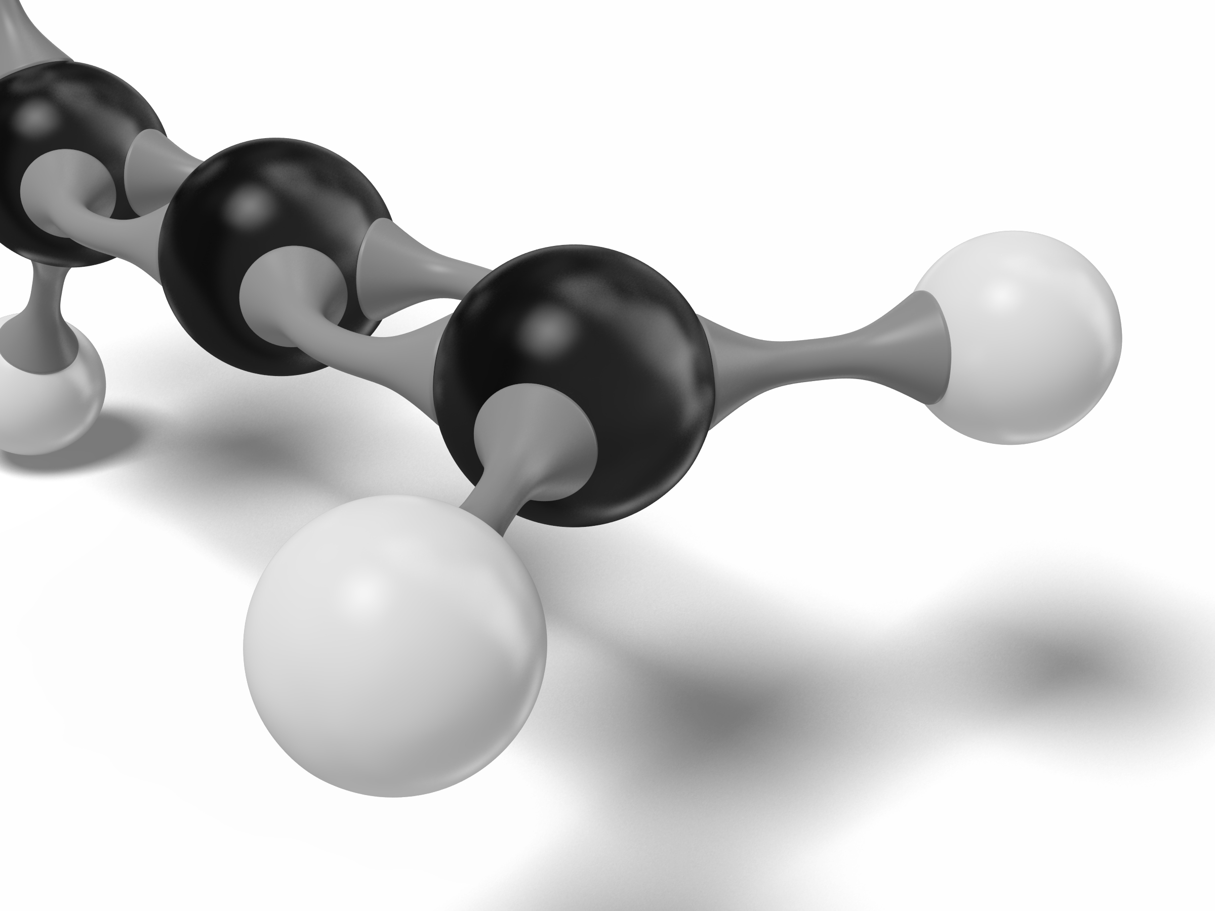 Propadiene molecule c3h4 3D model - TurboSquid 1540049