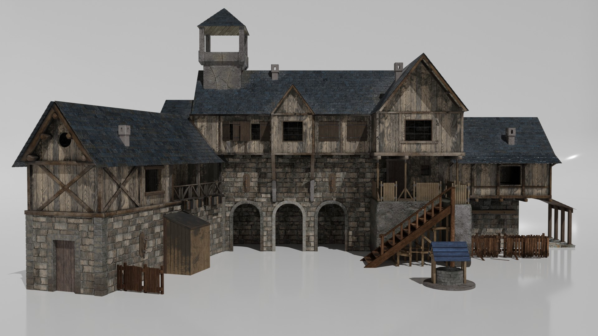 3D Medieval Warehouse - TurboSquid 2412295
