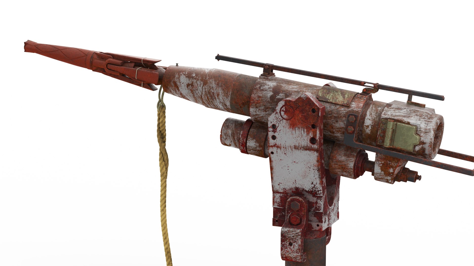 Harpoon Deck Cannon Aged Model - TurboSquid 2042664