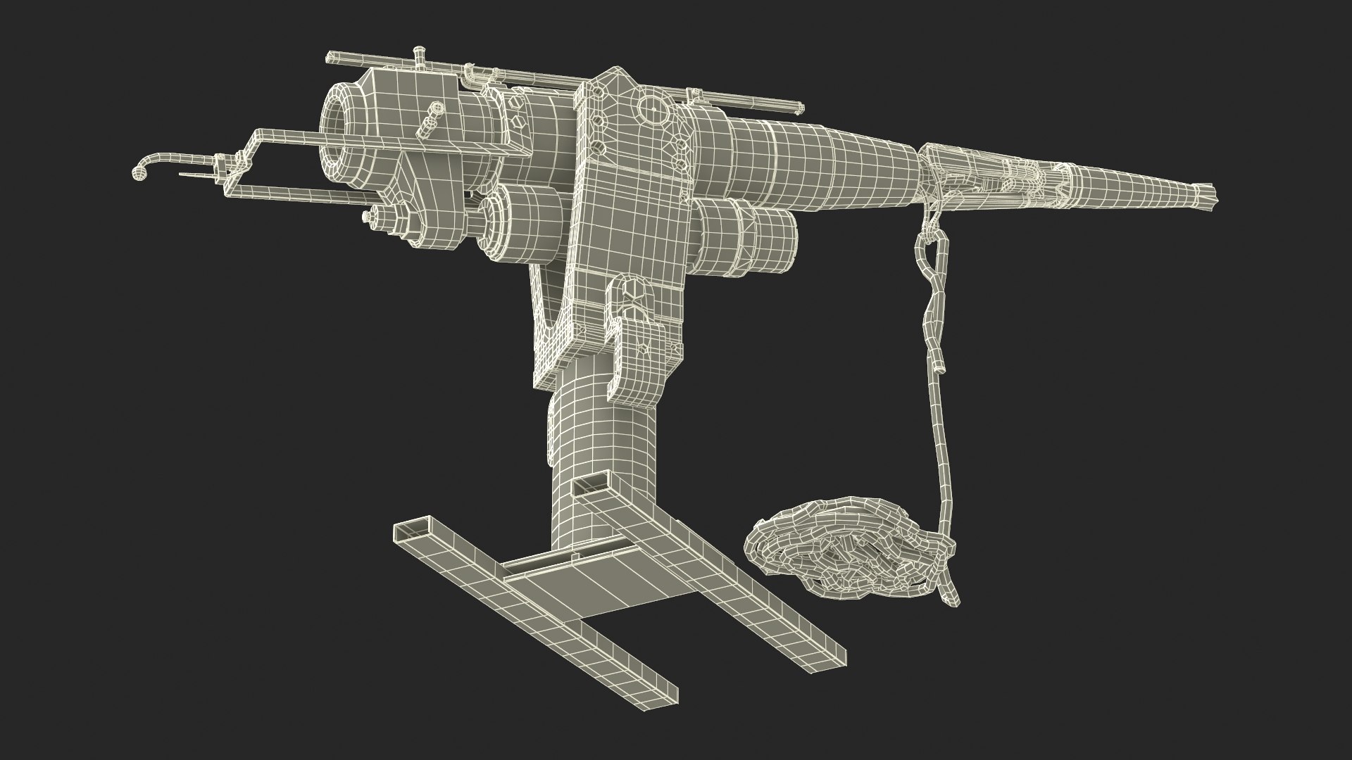 Harpoon Deck Cannon Aged Model - TurboSquid 2042664