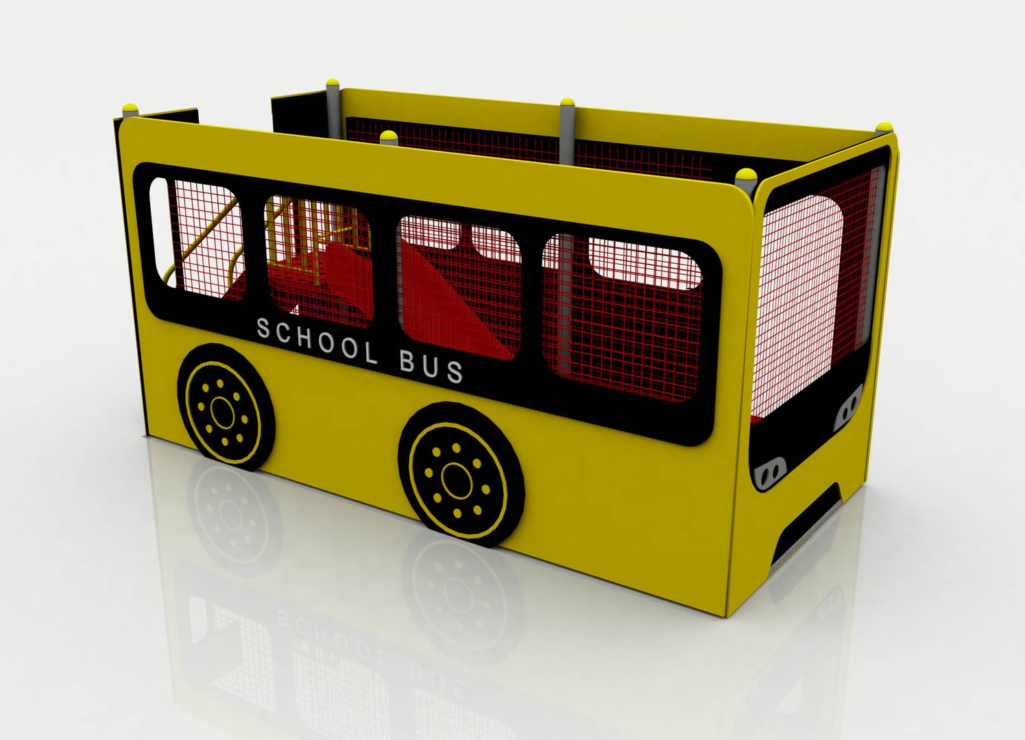 3d Model Mini Bus Playground