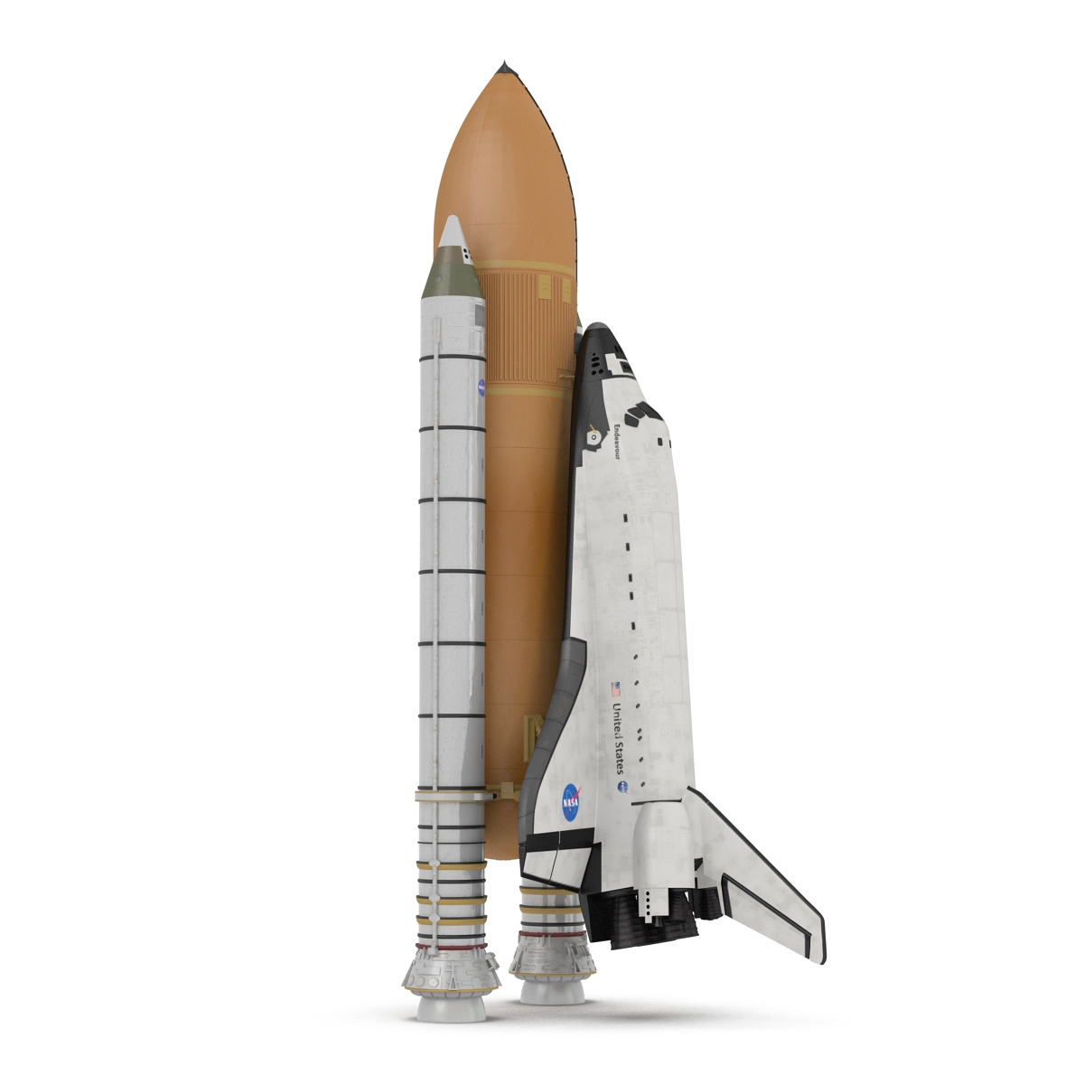 max space shuttle endeavour boosters