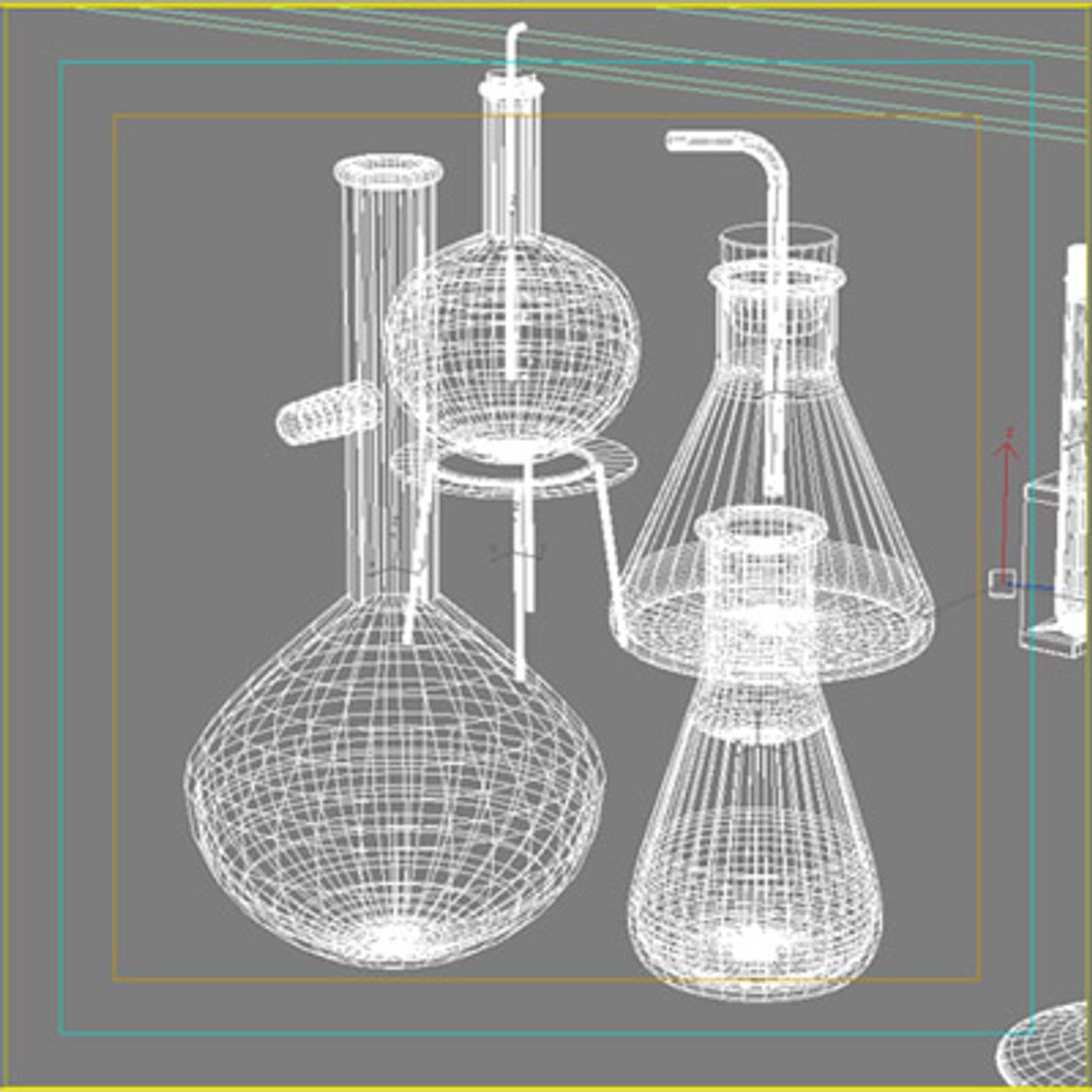 3ds Max Biological Lab Equipment